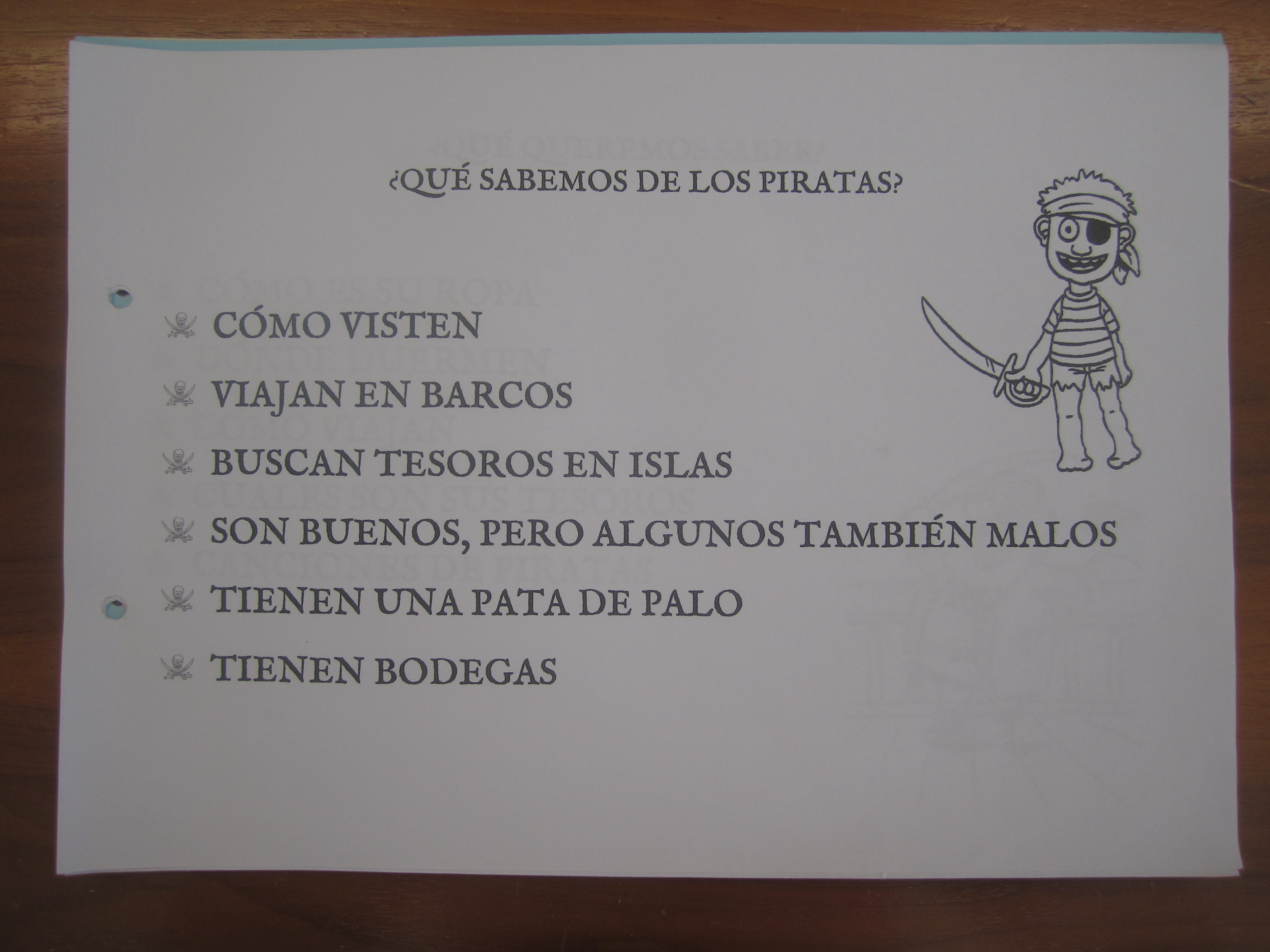 Proyecto: ¡¡Somos los Piratas!!