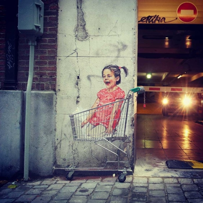 Street Art about children